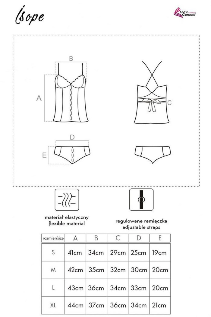 Комплект с кружевным топом и прозрачными трусиками Livia Corsetti Isope — Купить в магазине ...